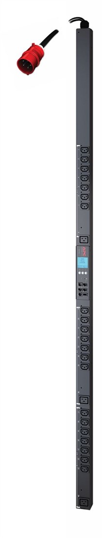 APC Rack PDU, Metered-by-Outlet with Switching, ZeroU, 400V, (21x) C13 & (3x) C19, IEC 309 16A ...
