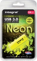 USB-stick 3.0 Integral 64GB neon geel bij Van Rietschoten